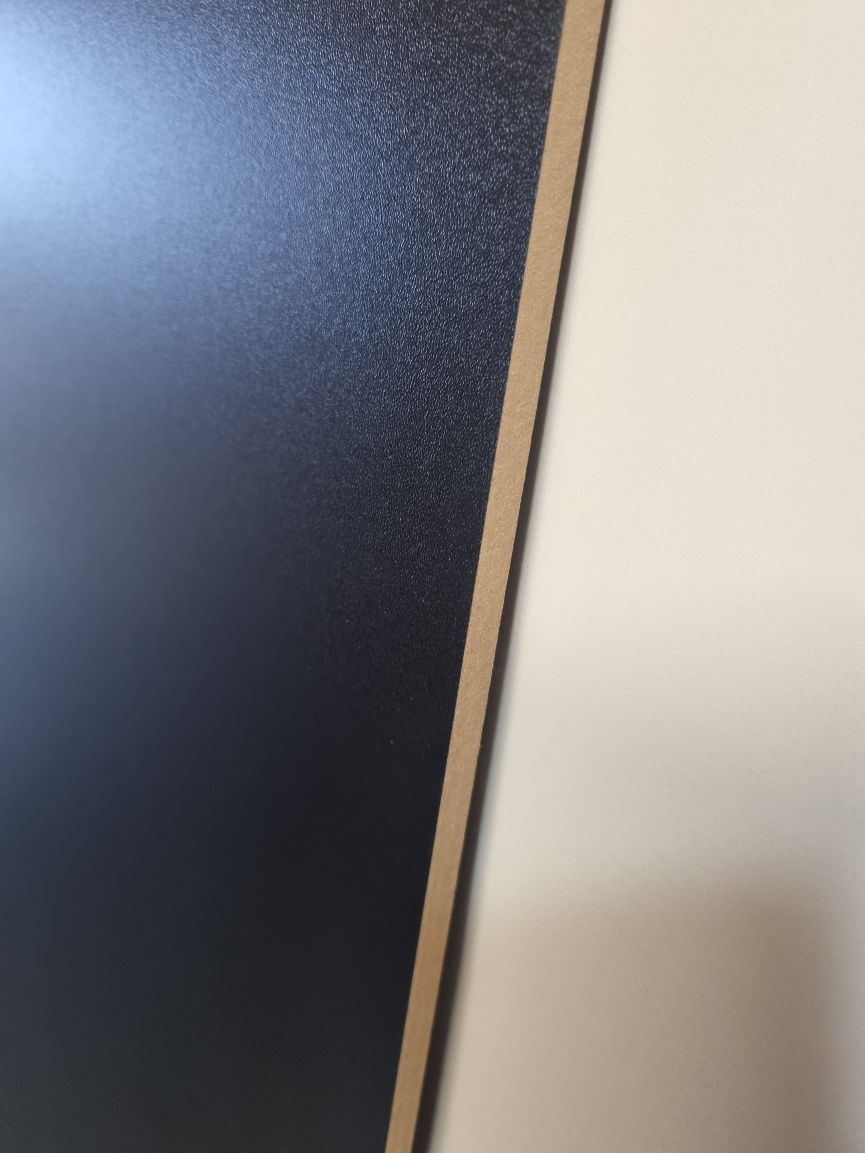 Cream White or Black faced MDF ideal for covering end panels, island b