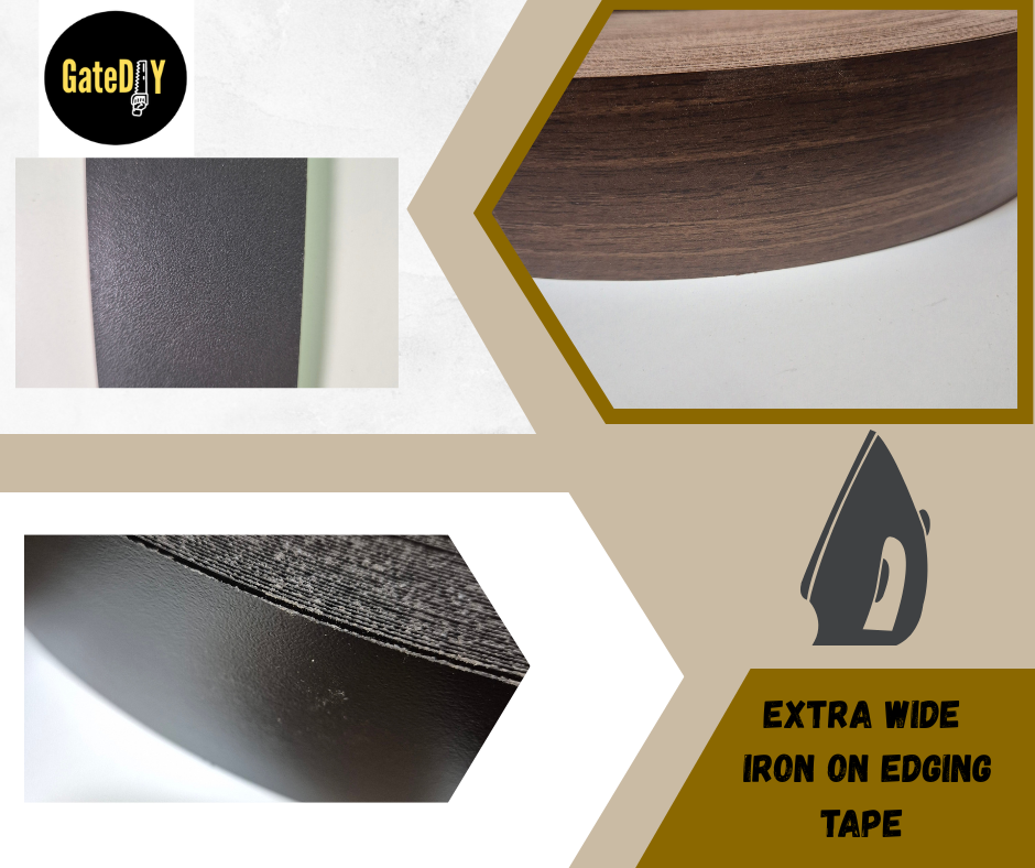 Melamine Iron on Edging Tape | Paintable Iron on edging