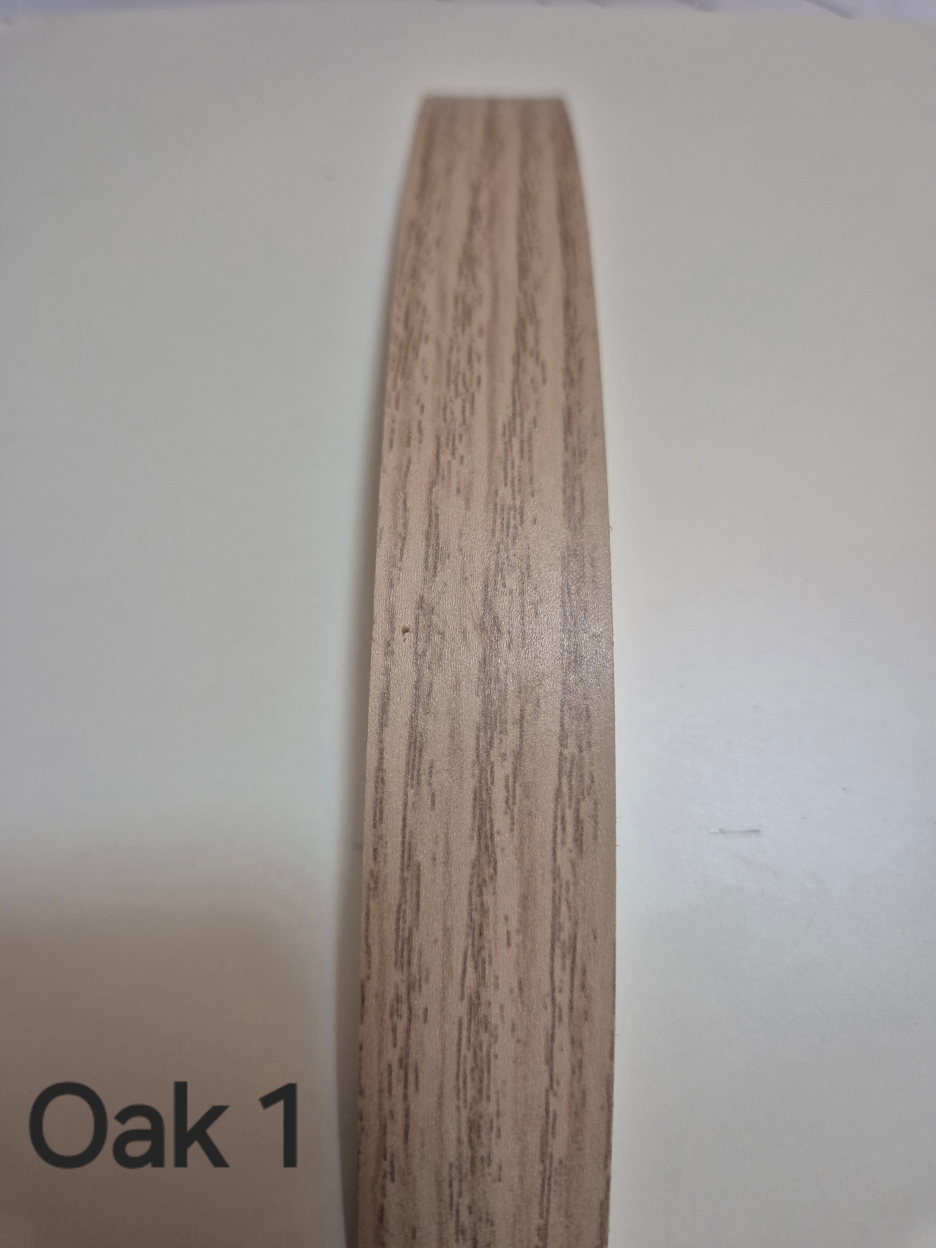 NEW Oak effect edging strips, 22mm iron on melamine edging finishes th